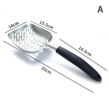 Cat Litter Scoop Metal, Poop Sifter with 1.6"Deep Shovel for Kitty ...