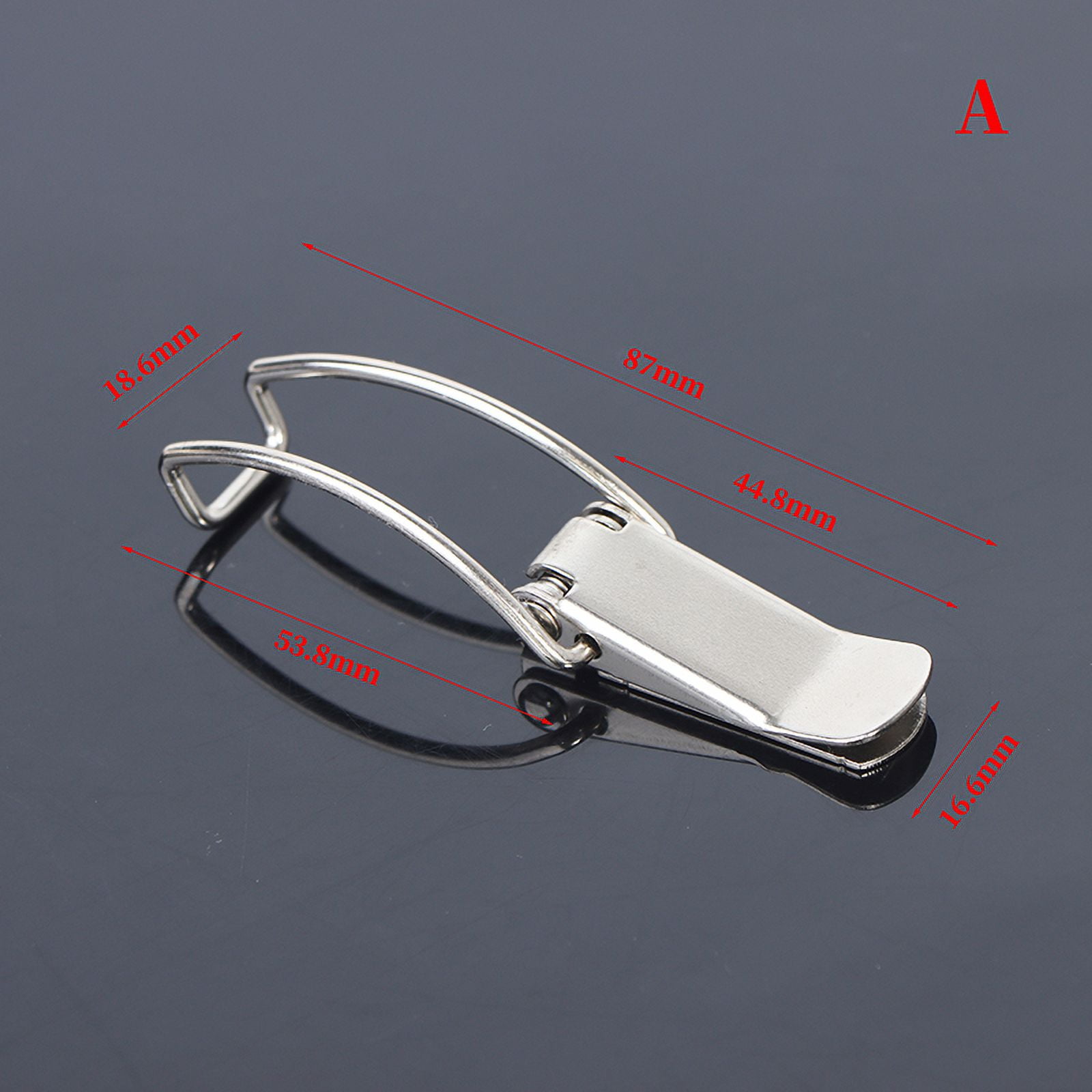 (Type A) Hasp Latch Lock Metal Box Locking Long Toggle Catch Buckle ...