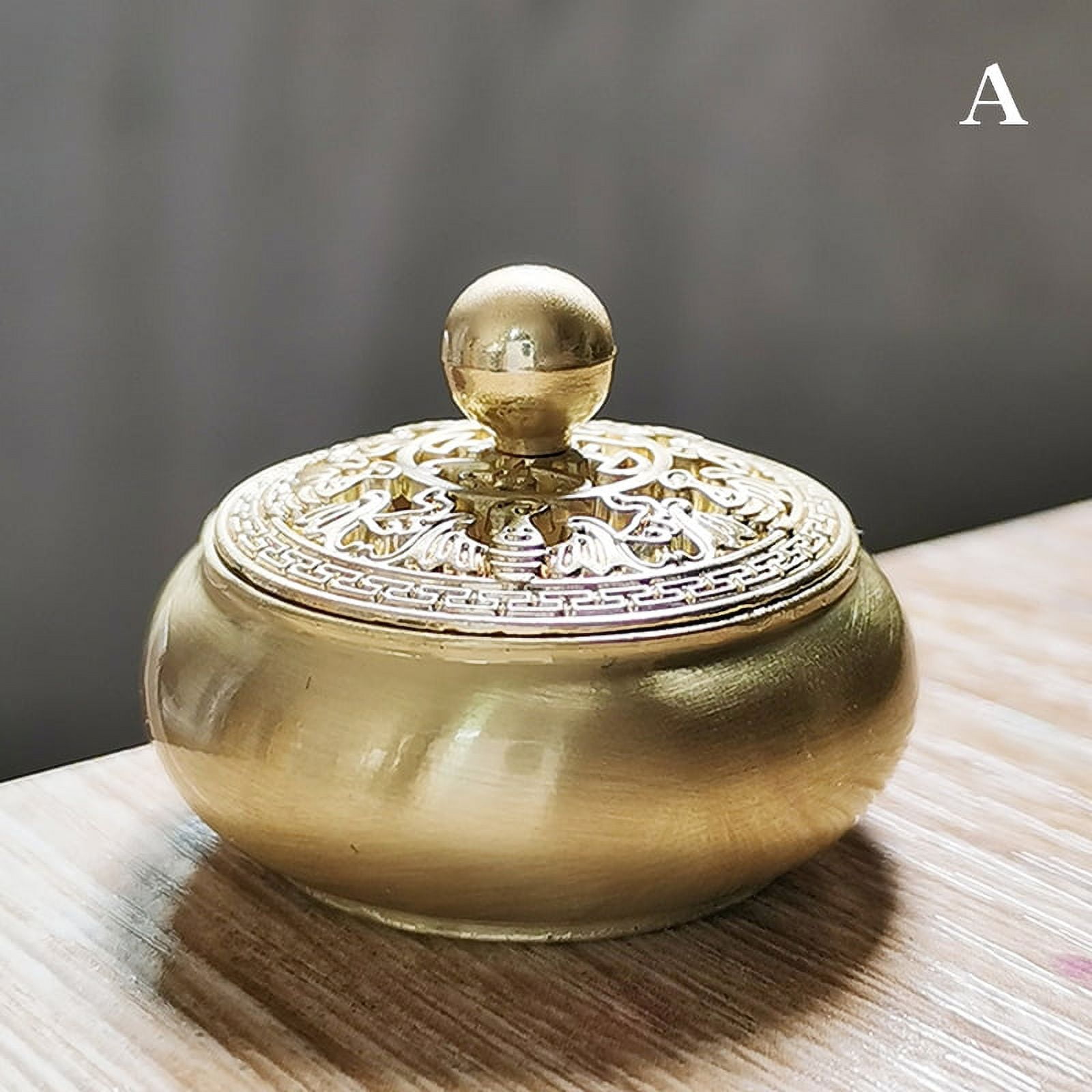 (Type A) Retro Incense Burner Twelve Zodiac Signs Burner Brass Incense ...