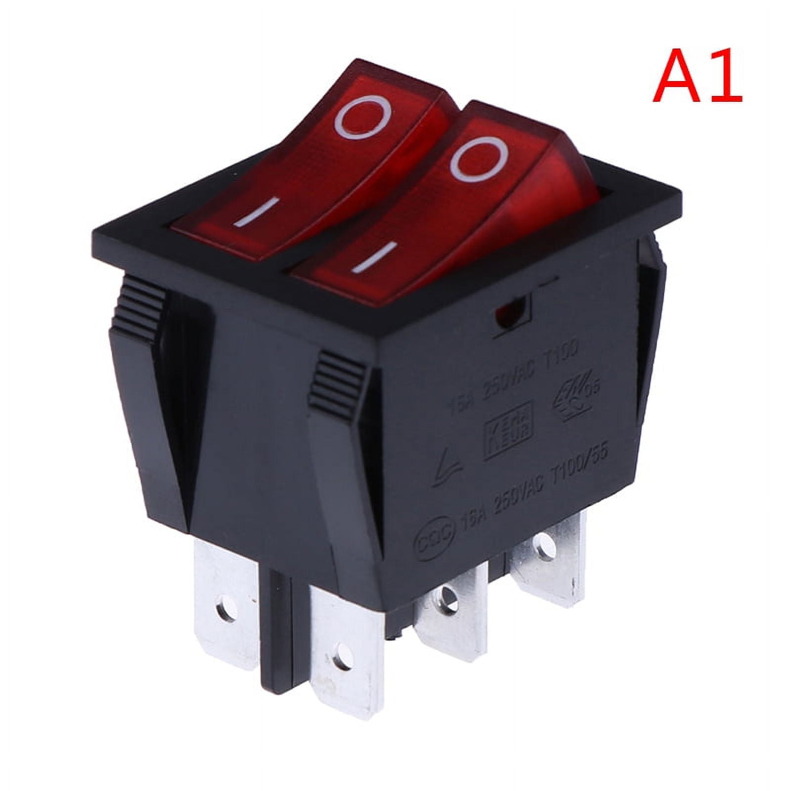 (Type A1) New Double Button Switch Rocker Switch for Warmer Oil Heater ...