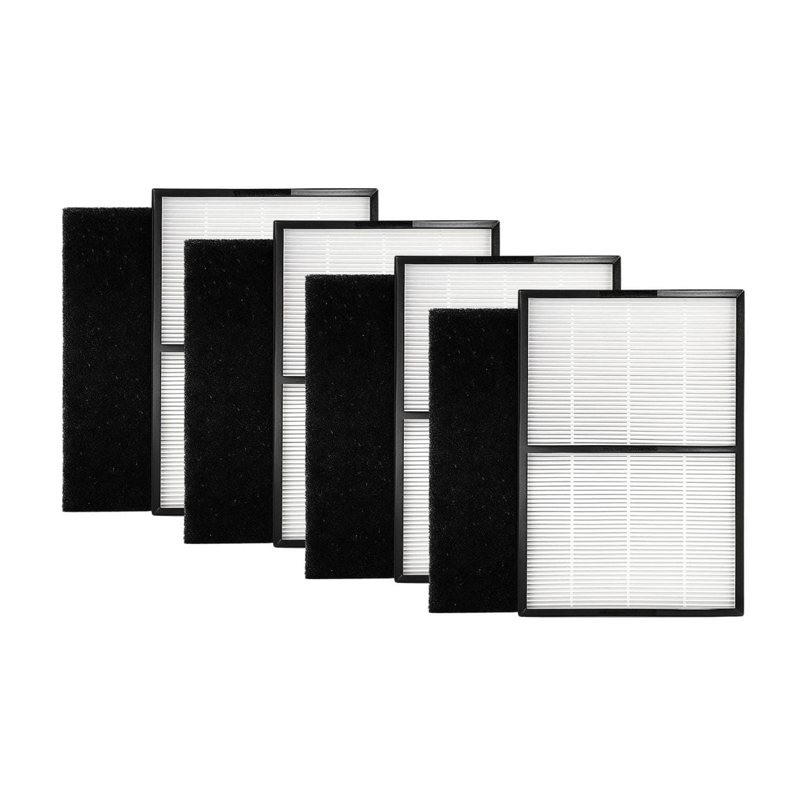 4pk Nispira True HEPA Filter, Compatible with Filtrete Air Purifiers ...