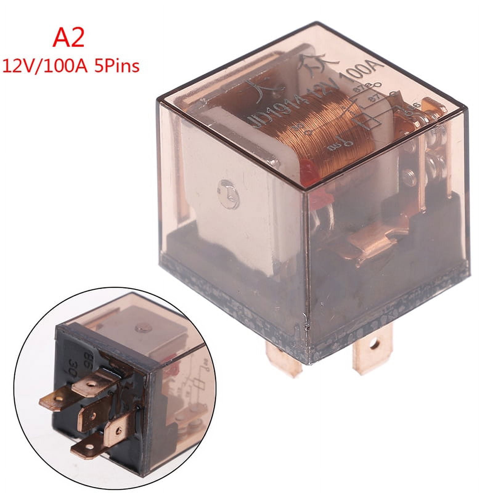 (Type A2) Waterproof automotive relay 12/24V 100A 4/5Pin SPDT car ...