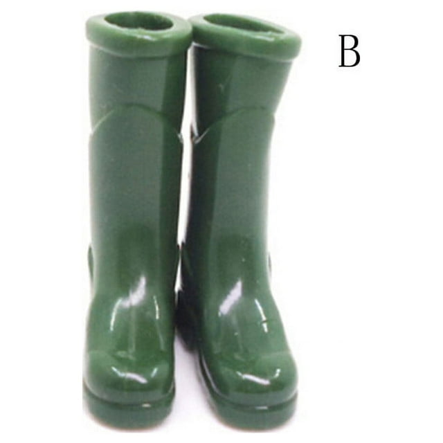 (Type B) 1/12 Dollhouse Furniture Miniature Rubber Rain Boots Living ...