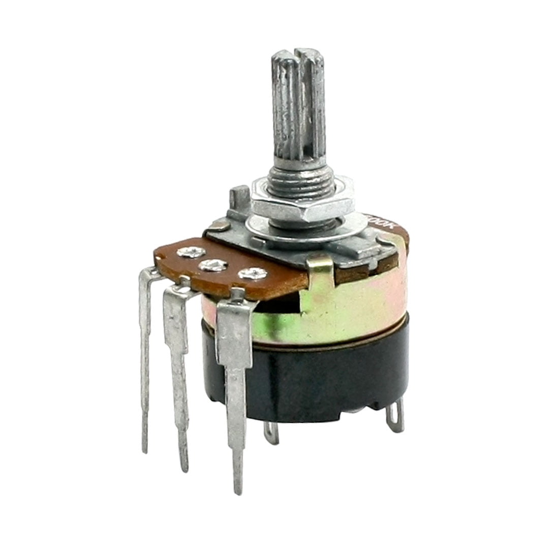 Type B 500K Ohm Top Adjustment Knurled Shaft Taper Pot Potentiometer ...
