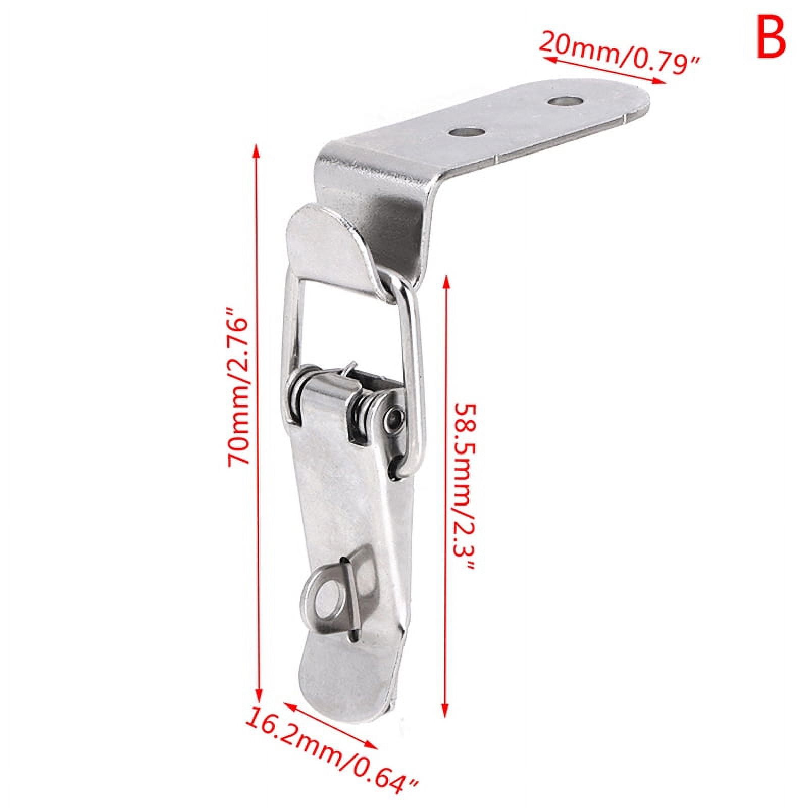 (Type B) 90 Degrees Duck-mouth Buckle Hook Lock Spring Loaded Draw ...