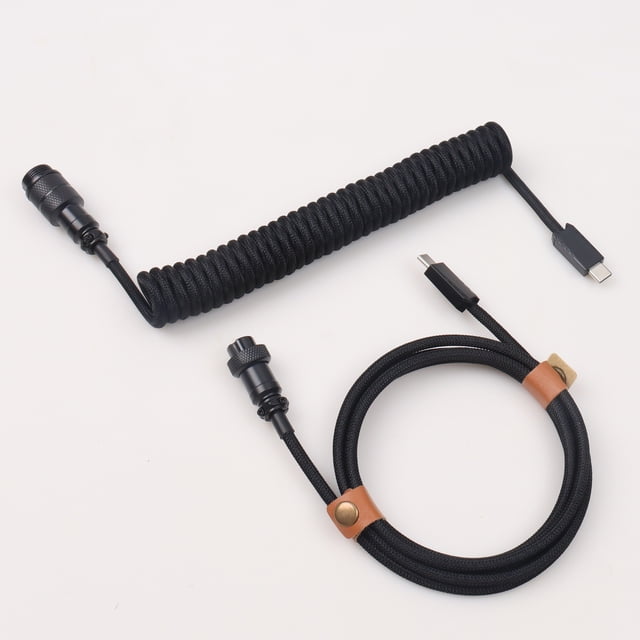 Type C 3.1 Coiled Keyboard Cable Spring Coiled Cable 3.5 mm 3m 9 ft Usb ...