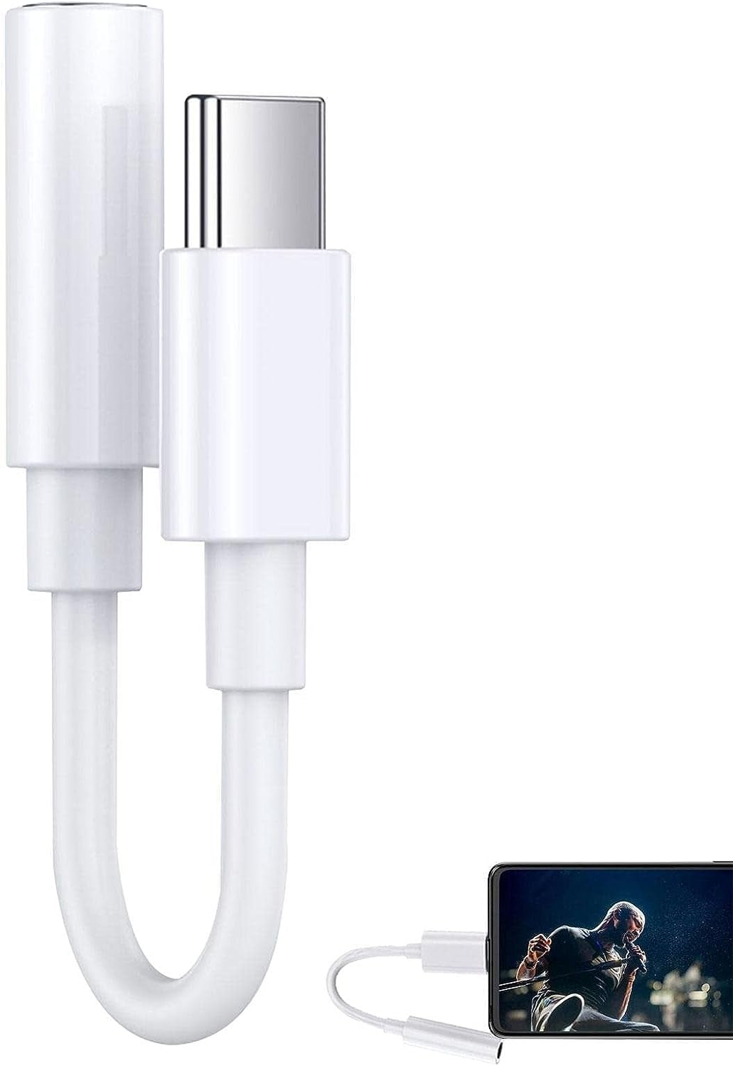 Type C To 3.5 Headphone Audio Converter | USB C to 3.5mm Earphone Jack ...