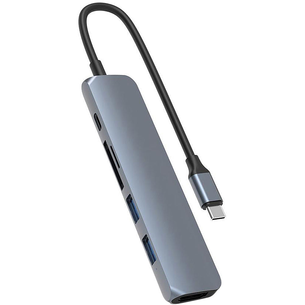 Type-C 6-in-1 Adapter – 4K HDMI, 87W USB-C PD, Dual USB-A 5Gbps, SD ...