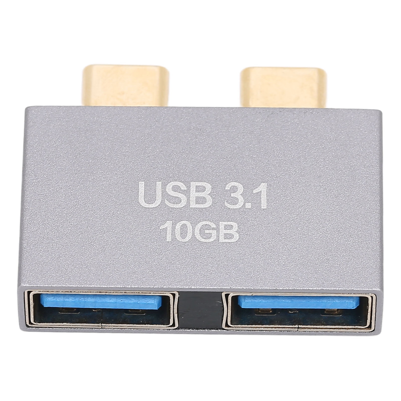 Type‑C Adapter USB Hub Portable Mini Dual Type‑C Expansion Dock Adapter ...