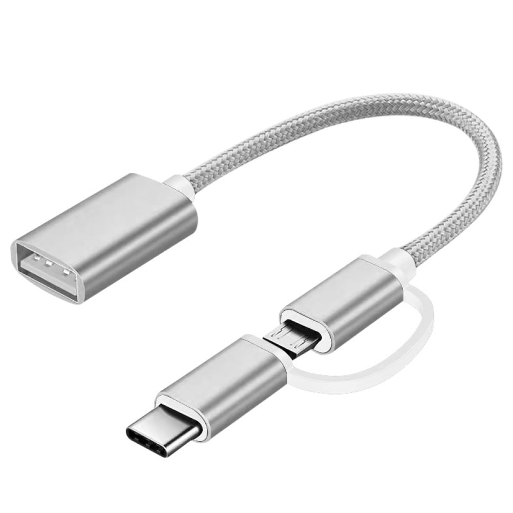Type-C Android to Usb 2 in 1 OTG Data Cable for Mobile Phone Tablet ...
