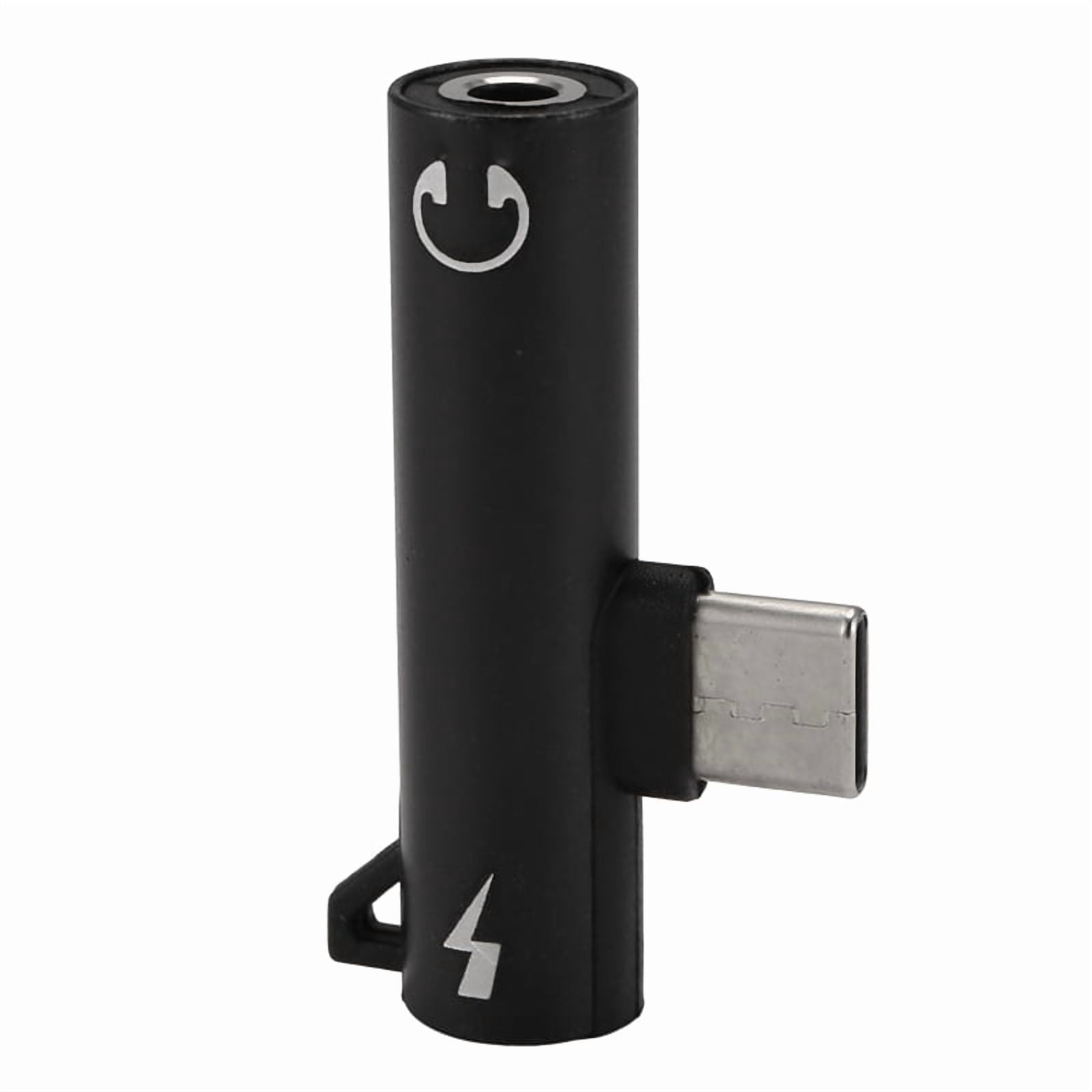 Type-C Audio Adapter Hook Call Music Charging 2-in-1 3.5mm Round Hole ...