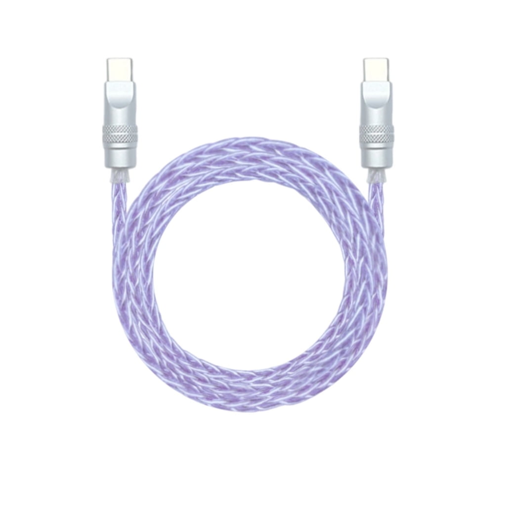 Type C Braided Cable with Eight Cored Silver Plated Copper Cord Quick ...