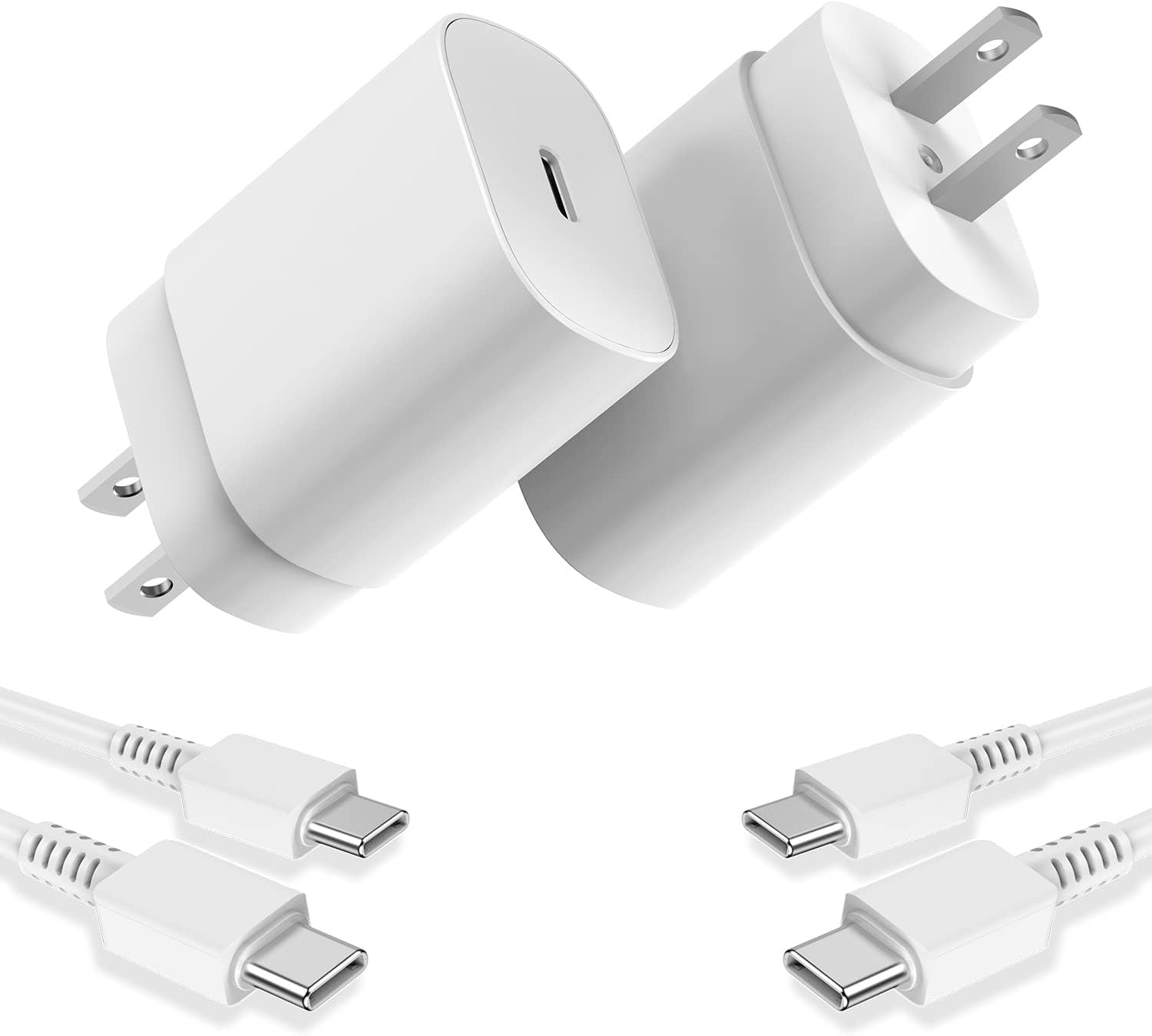 Type C Charger, 2 Pack 25W PD USB C Wall Charger Super Fast Charging ...