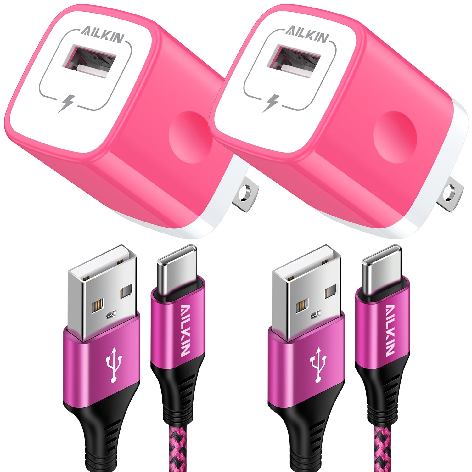 Type C Charger Fast Charging 10 Feet,2PACK Usb Wall Charger Block ...