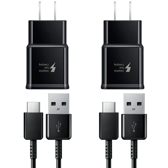 2 Pack Fast Charging USB C Charger, Type C Block & 6ft Cable for ...