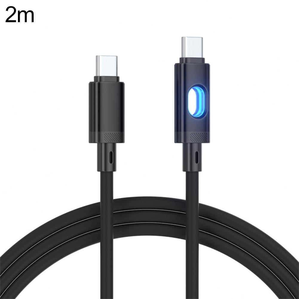 Type-C Charging Cable with LED Indicator,60W Fast Charging,2-Meter ...