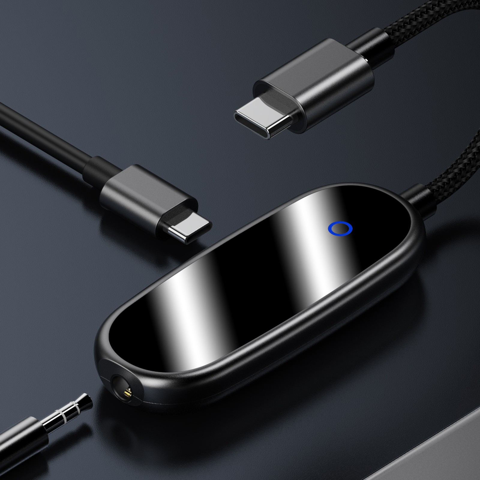 Type-C Digital Audio Adapter USB-C Headphone Adapter Type-C To Type-C ...