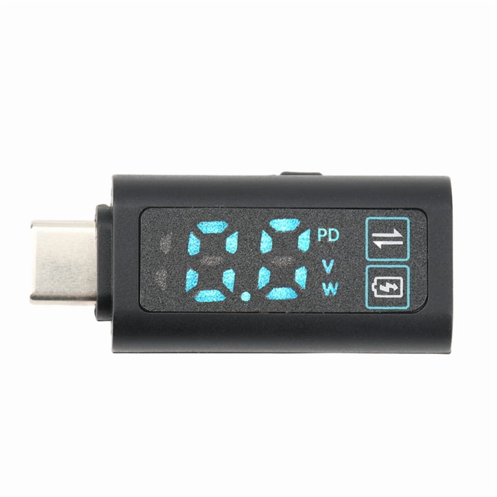 Type-C Digital Voltmeter DC 5-24V Voltage Meter HD Display PD100W Fast ...
