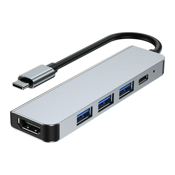 Type C Docking Station USB Hub 5-in-1 Multiport Adapter for Laptop and ...