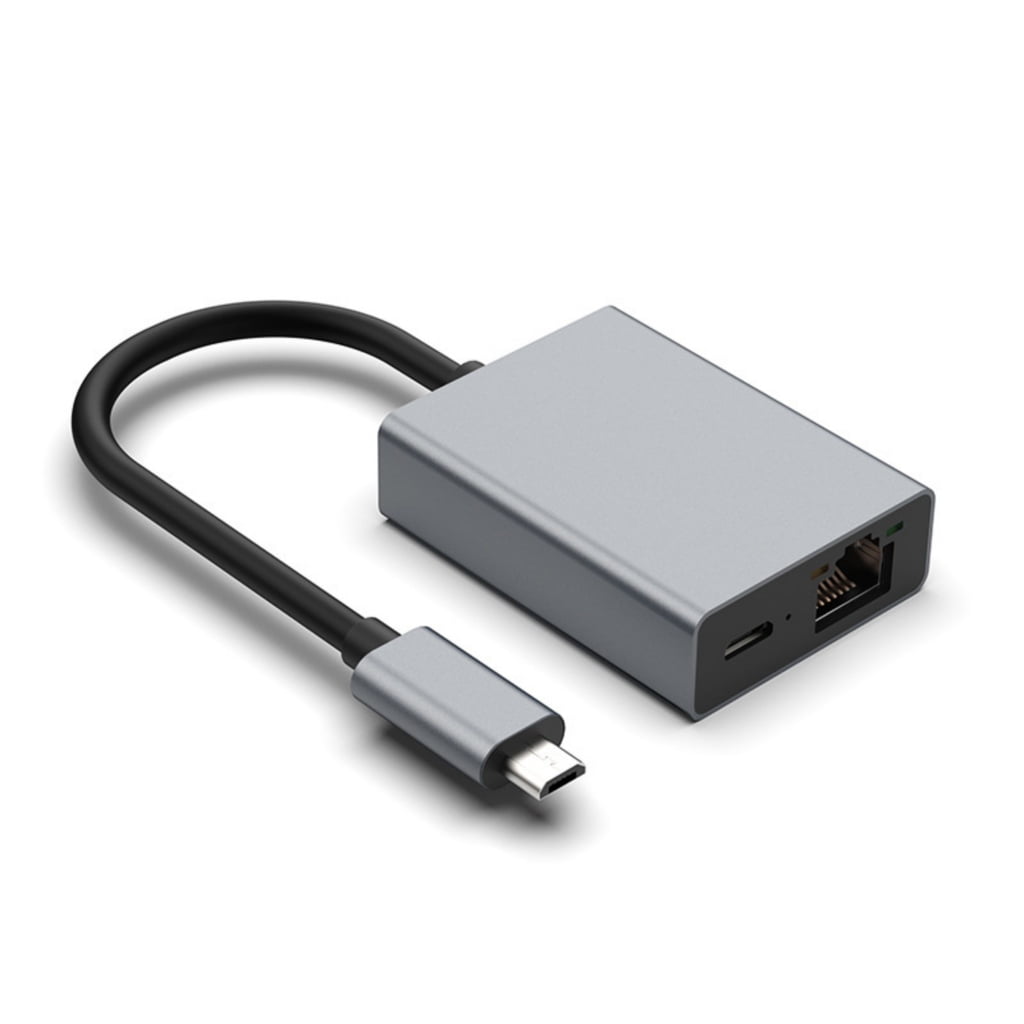 Type C Double Function Ethenet Hub With PD100W Fast Charging Aluminum ...