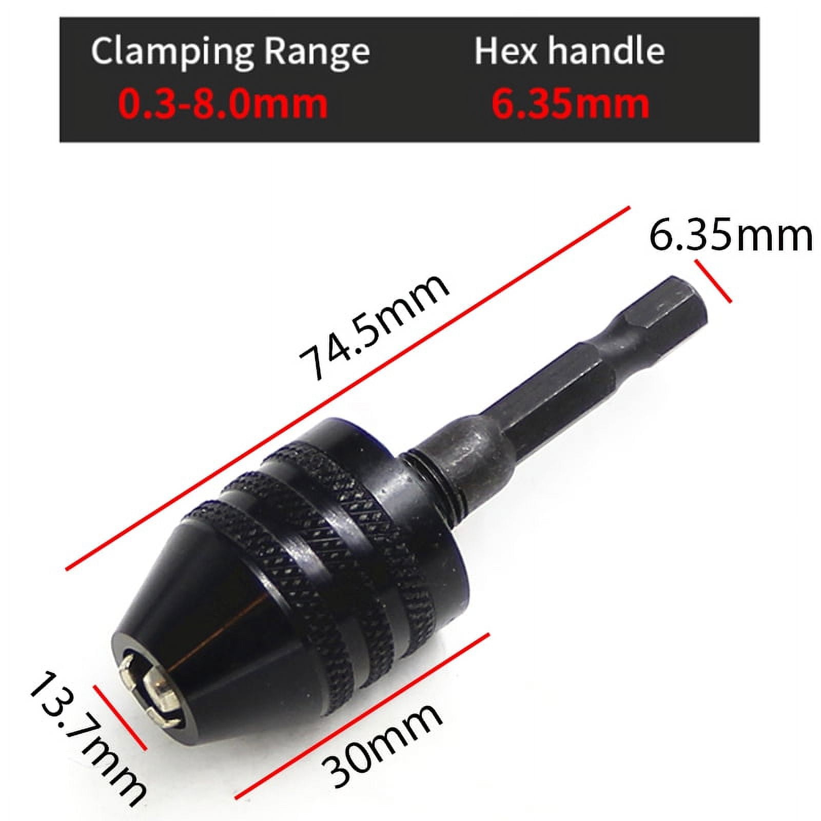 (Type C) Drill Chuck Keyless Screwdriver Impact Driver Adaptor Electric ...
