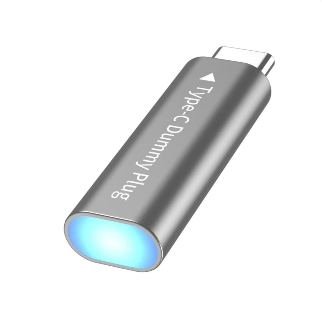Type C Dummy Plugs DisplayPort Virtual Headlessly Adapter With EDID ...