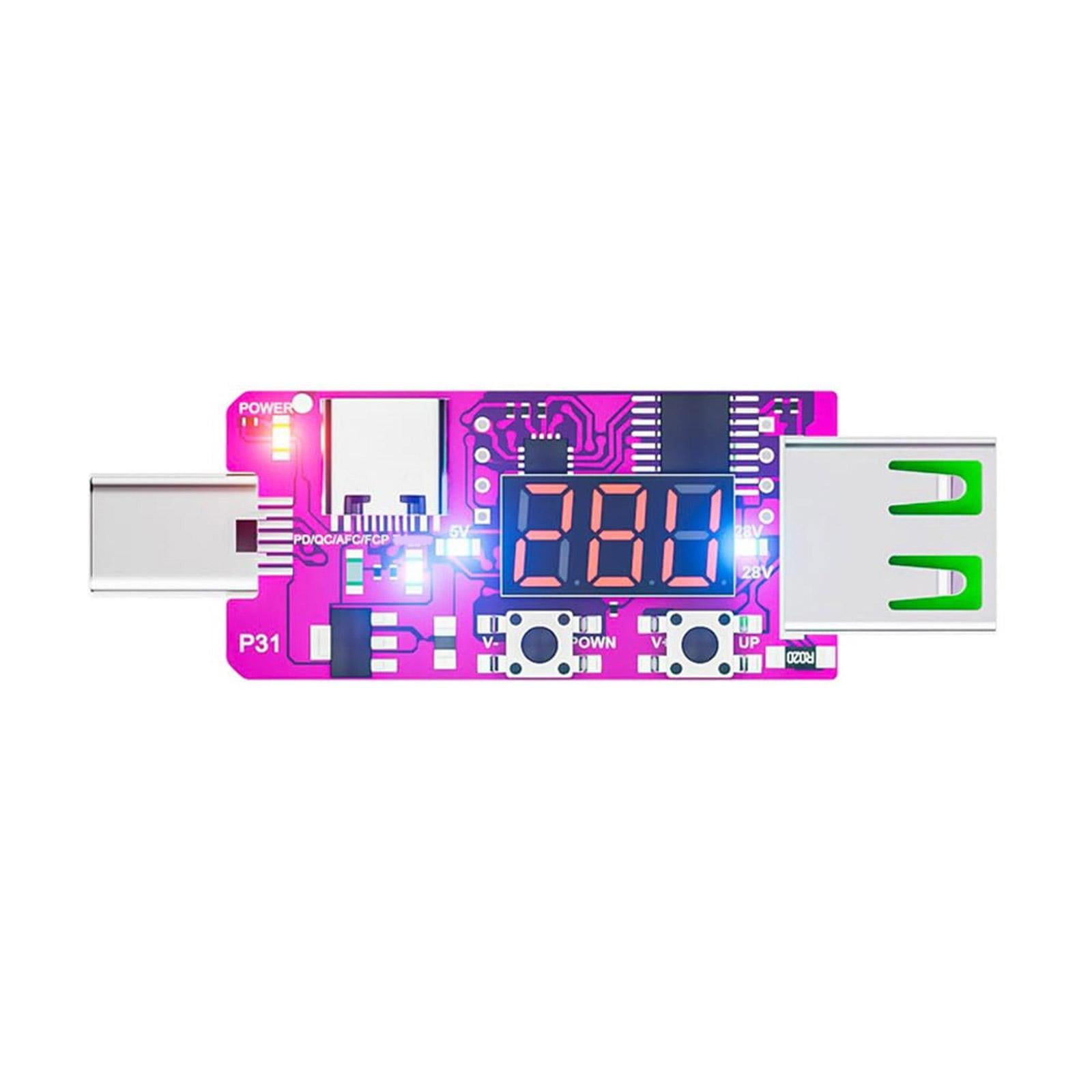 Type C Electric Current Tester Double Input PD3.1 28V Starts ...