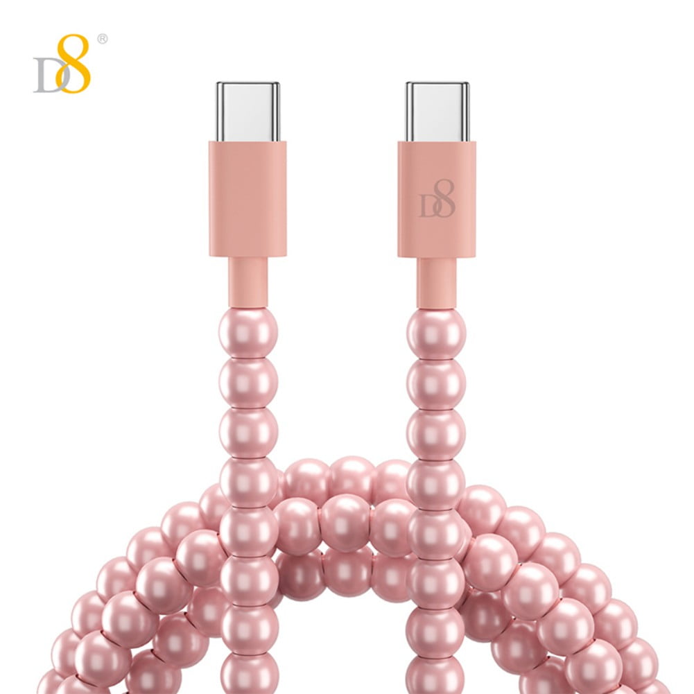 Type-C Fast Charging Mobile Phone Pd60w Pearl Bead String Data Cable ...