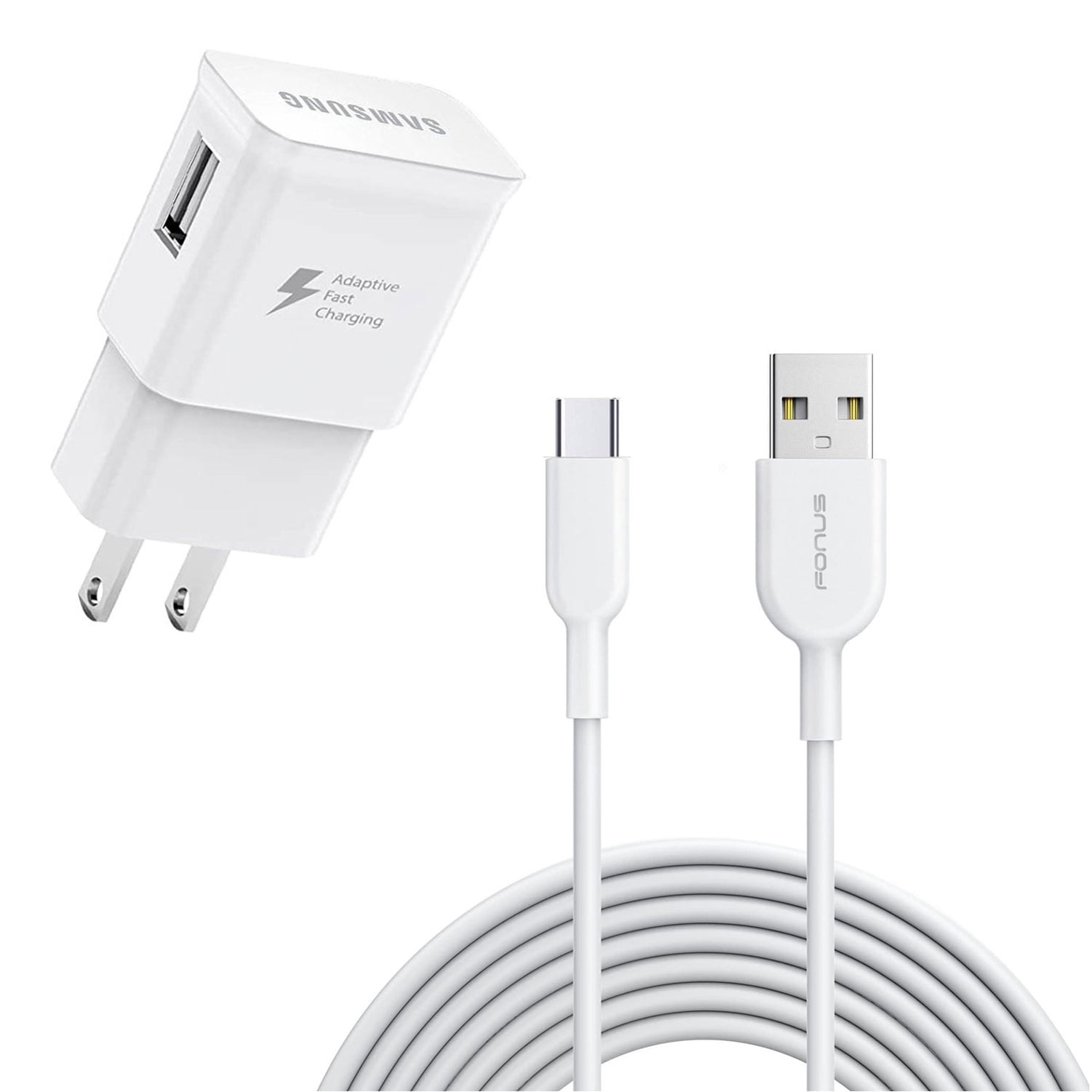 Type-C Fast Home Charger for Samsung Galaxy S25/Ultra/Plus - 10ft USB ...