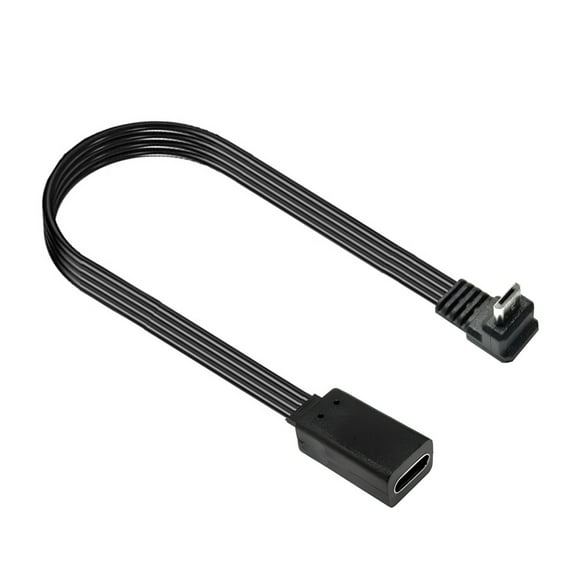 Type C Female To Microed USB Male Adapter Angled Connectors For Tight ...