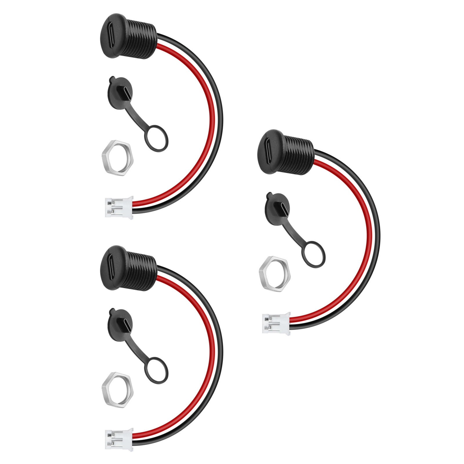Type C Female to 2.0 Terminal Connectors with Dustproof Caps and ...