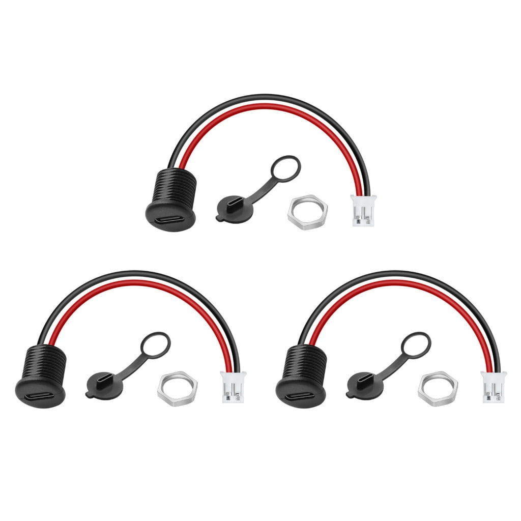 Type C Female to 2.0 Terminal Connectors with Dustproof Caps and ...