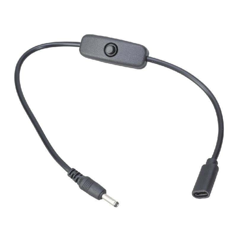 Type C Female to 3.5mmx1.35mm Power Connector Charging Cable with ...