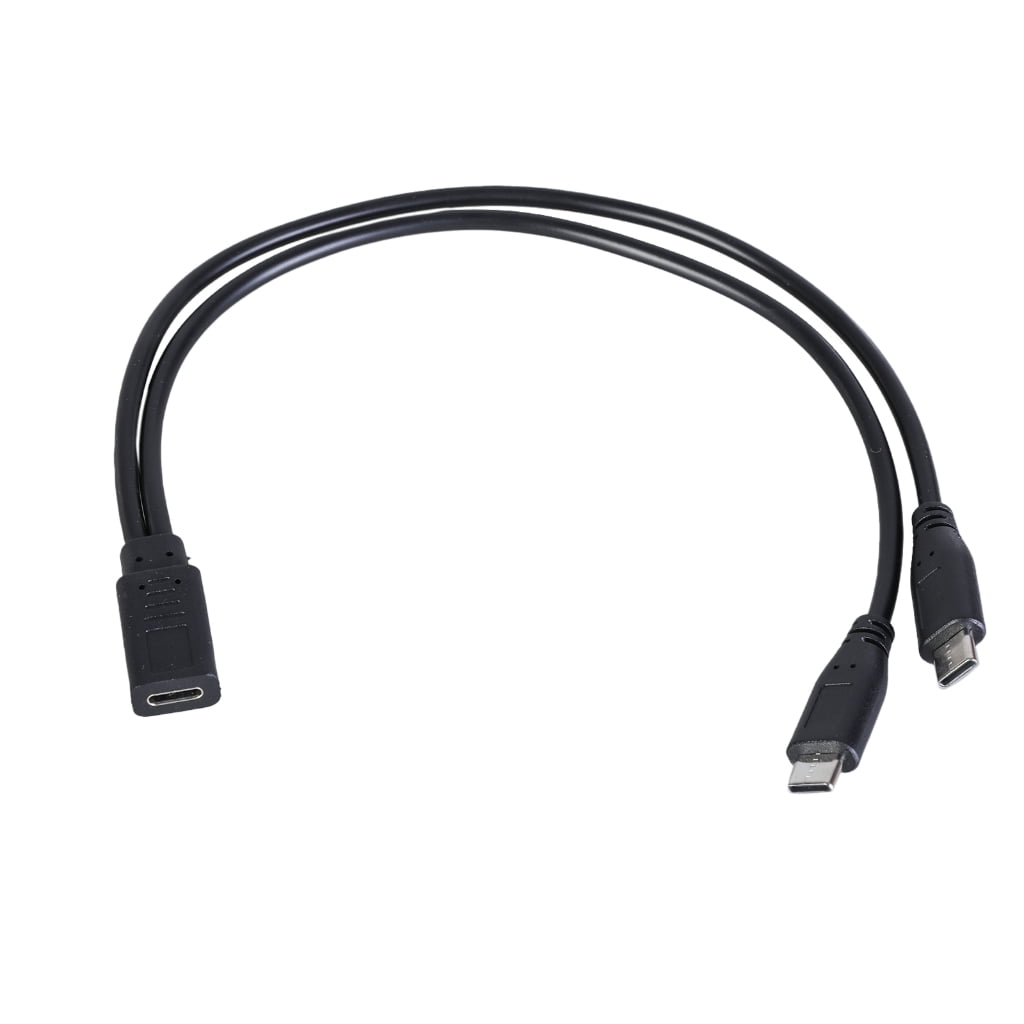 Type C Female to Double Type C Male Splitter Cable Type C Power Cable ...