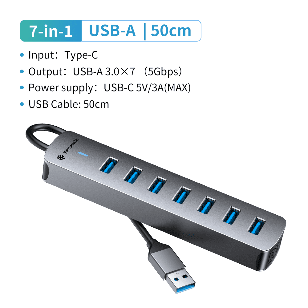 Type-C HUB USB HUB 7 Port USB 3.0 Splitter 5G USB HUB Adapter Expansion ...
