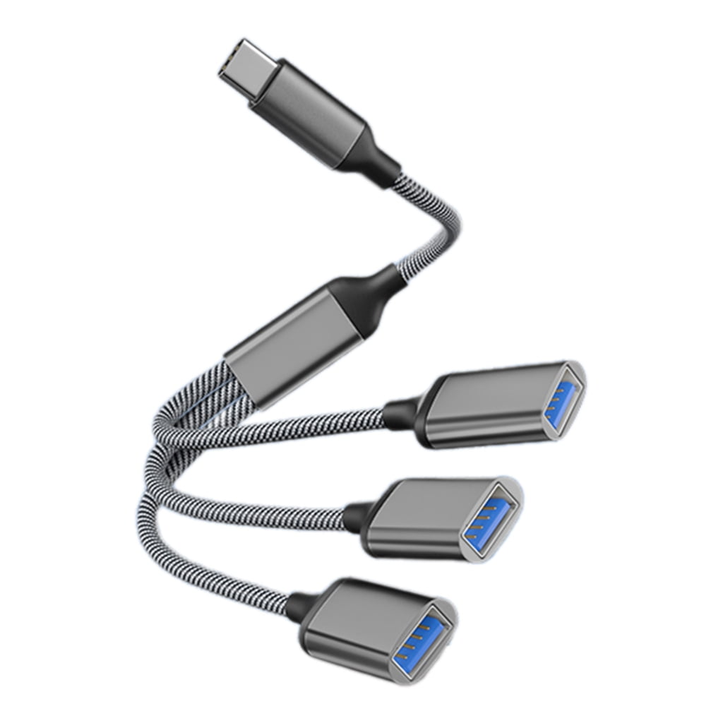 Type C Hub Type C to 3 USB Ports Splitter TypeC OTG Adapter for Laptop ...
