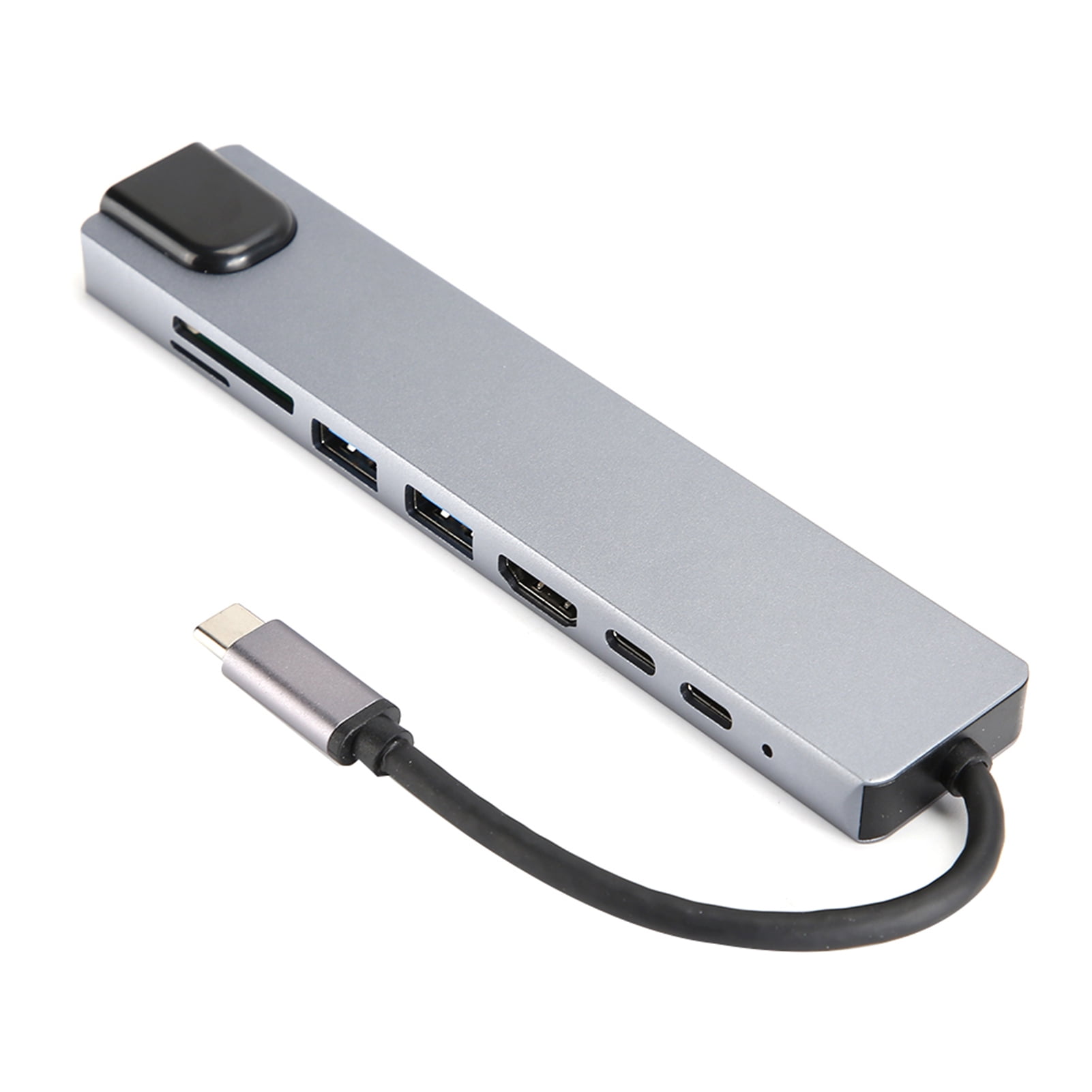 Type-C Hub with 8-in-1 Connectivity: USB 3.0, HDMI, RJ45 Ethernet, Mini ...