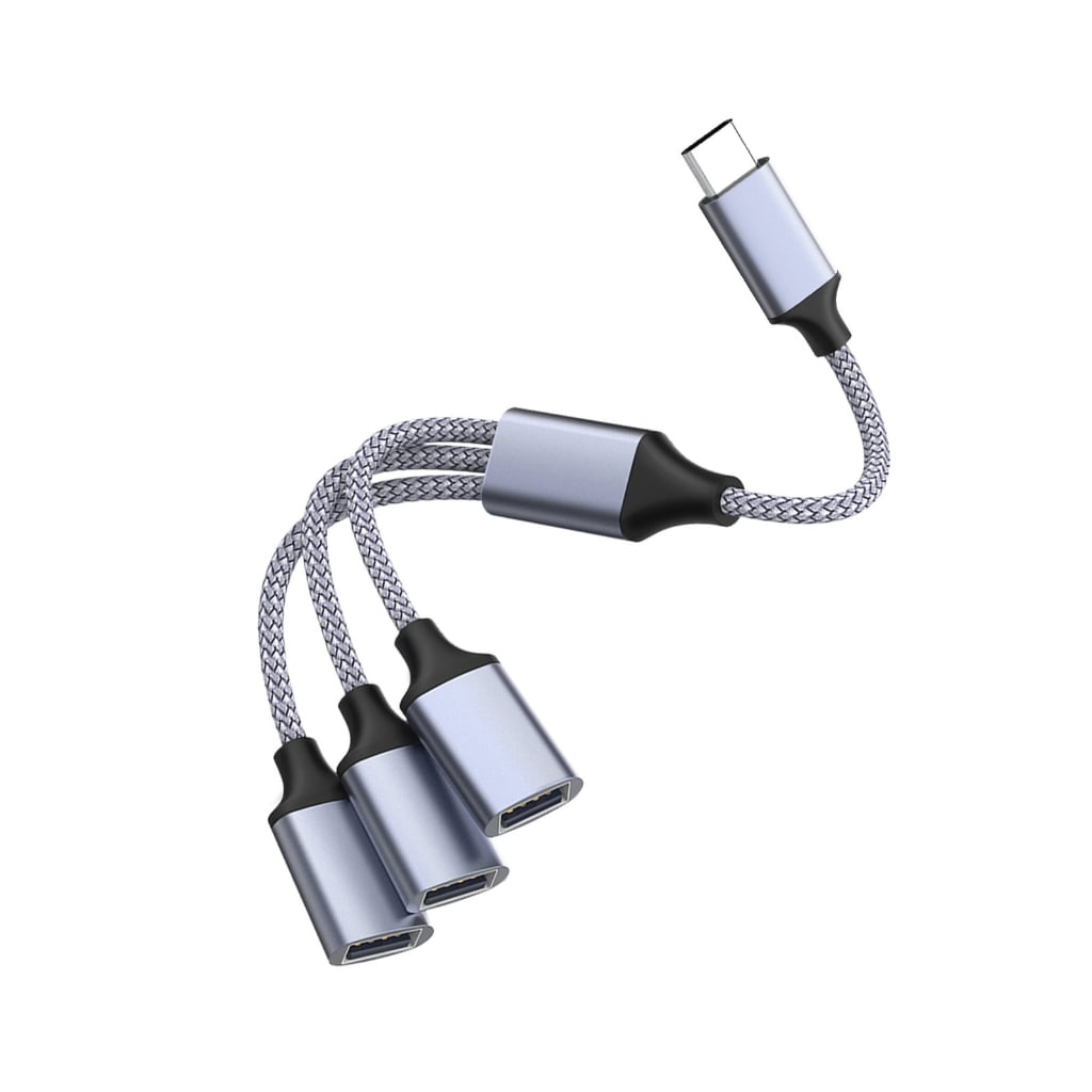 Type C Hubs to 3 USB2.0 Port Hubs Multiple OTG 3 Port Type C USB Power ...