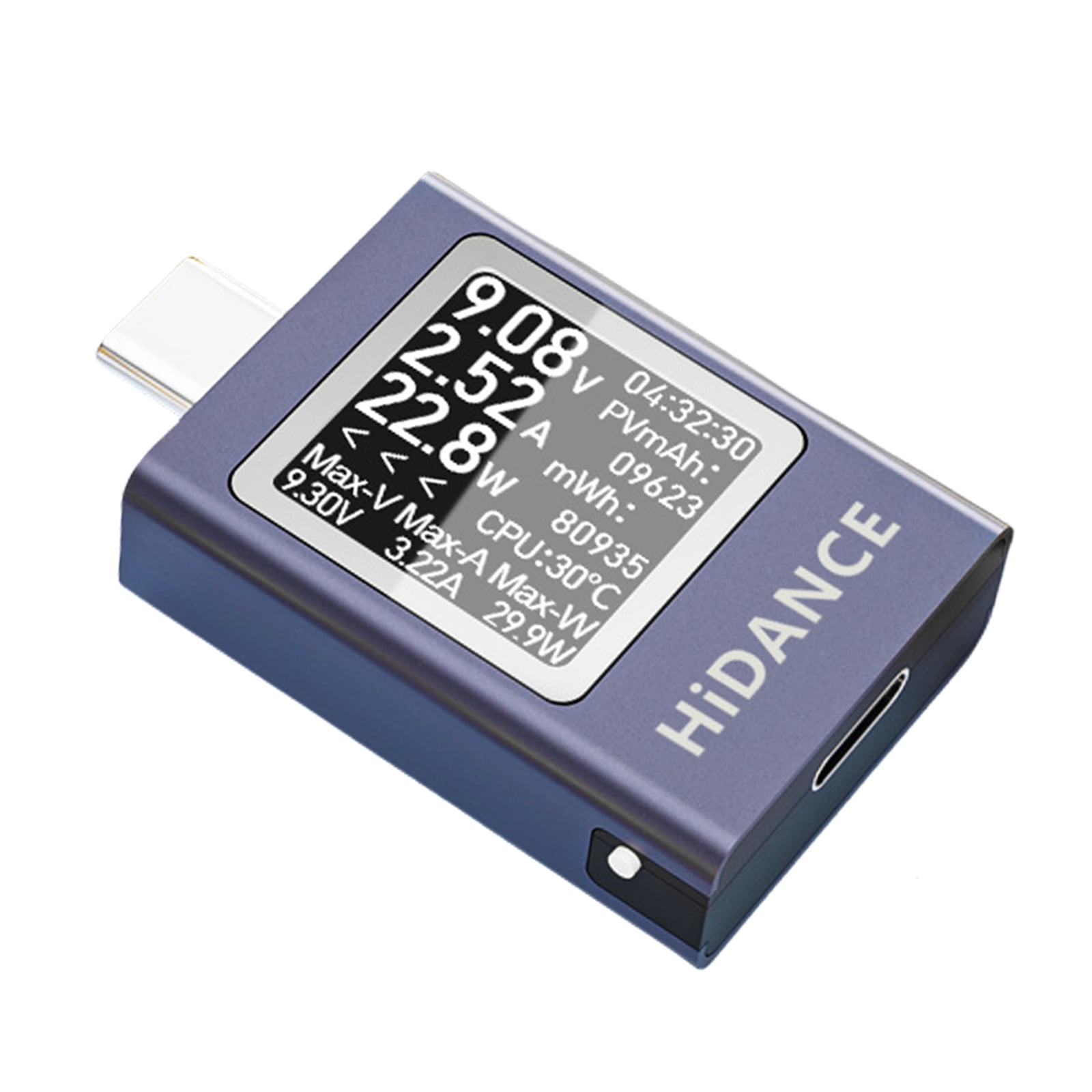 Type-C Interfaces Phone Testing Meter 4.5-50V 0-12A Digital Multimeter ...