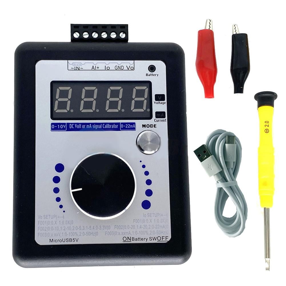 Type-C LED Digital Voltage and Current Signal Generator Calibrator 0-4 ...