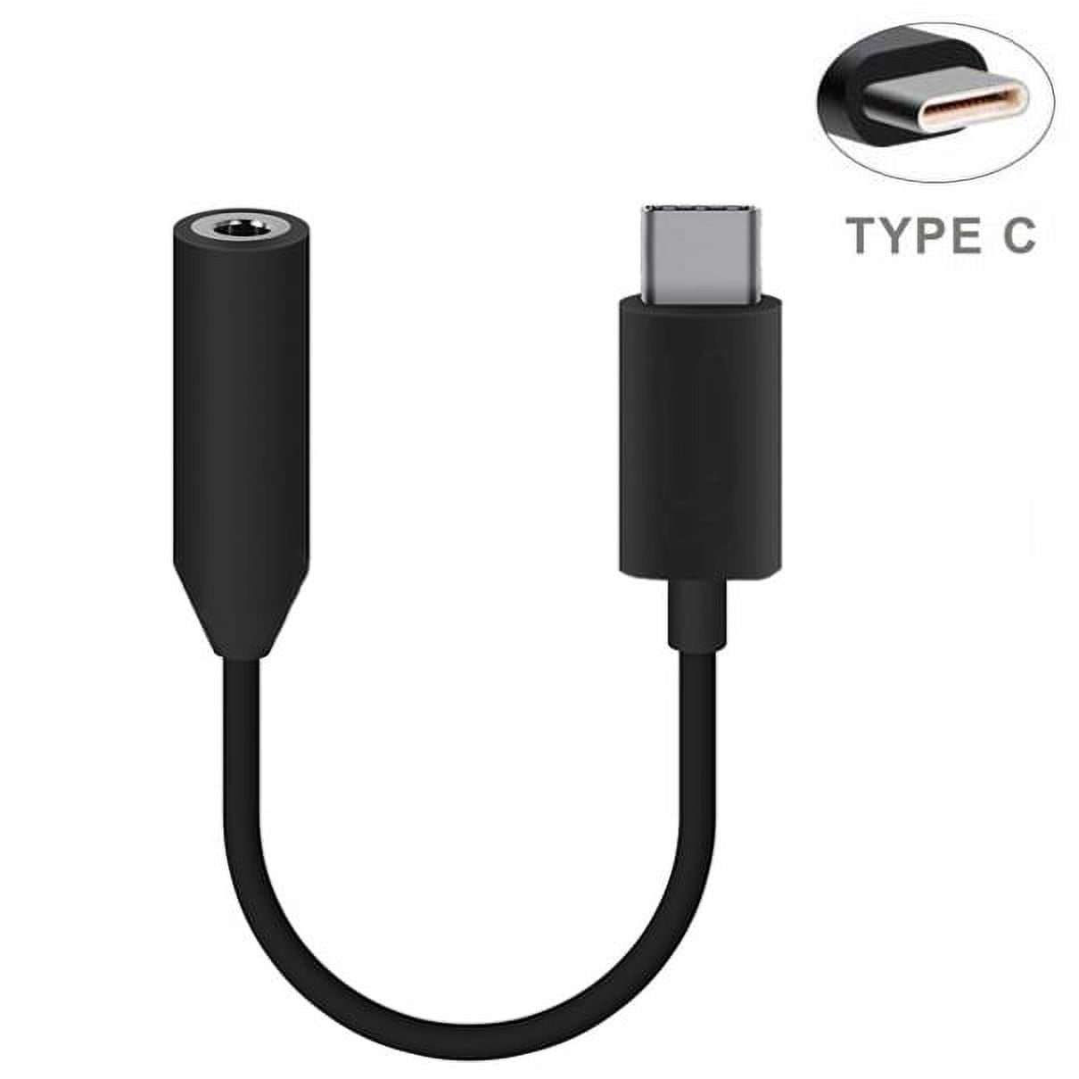 Type-C Male to 3.5mm Female Headset Adapter Audio Jack USB-C Earphone ...