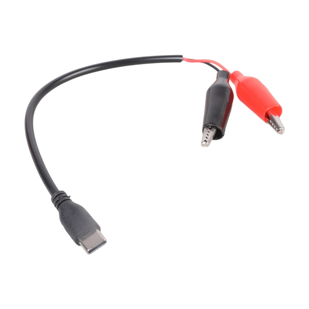 Type C Male to Double Alligator Clip Test Detection Cable for ...