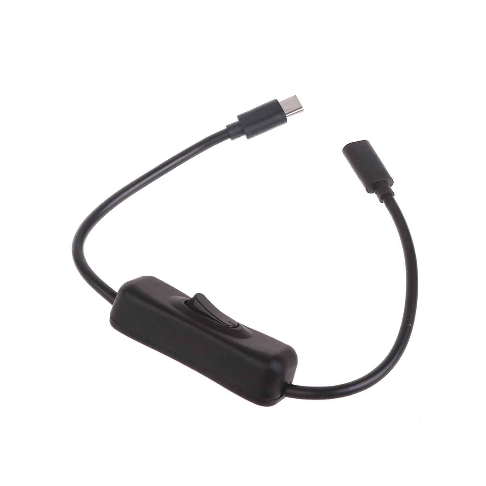 Type C Male to Female Switches Extension Cable with Button Power ...