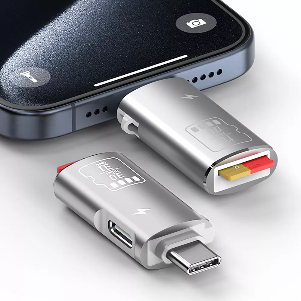 Type C Micro SD/TF Card Reader , Hoibon USB C to Micro SD SDHC SDXC OTG ...