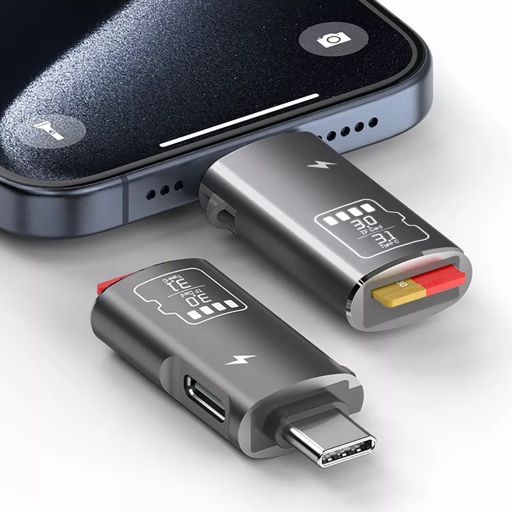 Type C Micro SD/TF Card Reader , Hoibon USB C to Micro SD SDHC SDXC OTG ...