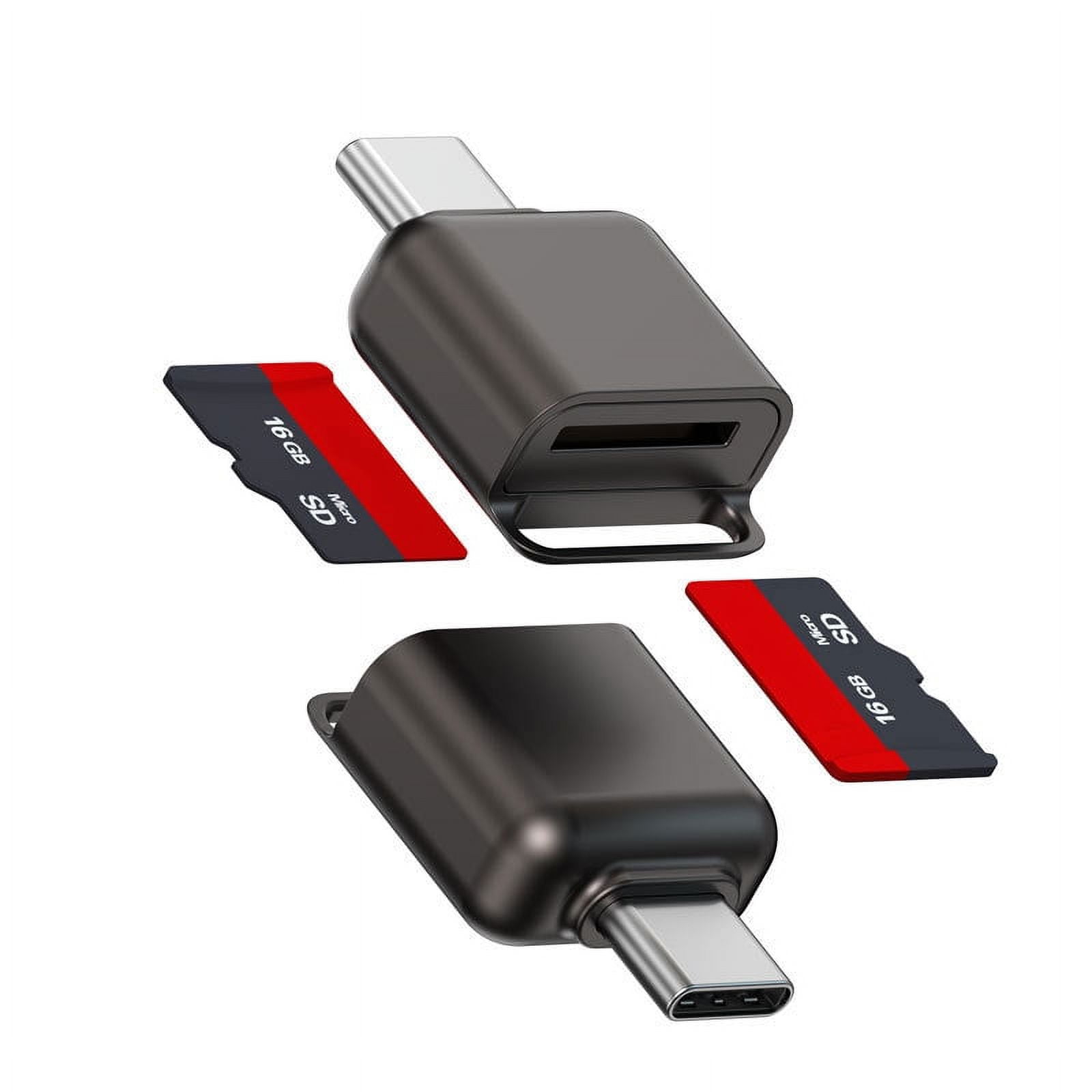 Type C Micro SD/TF Card Reader USB C TF Card Reader USB C Memory Reader ...