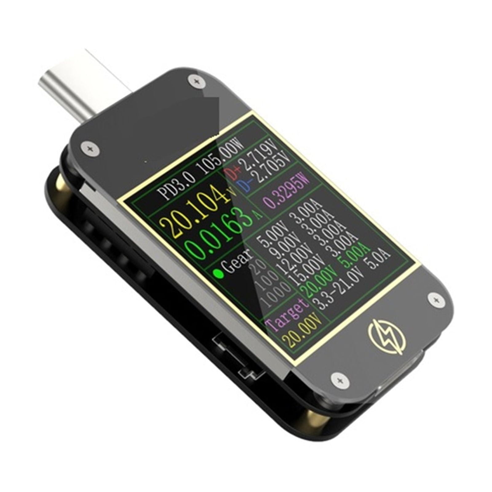 Type-C PD Trigger USB-C Voltmeter Ammeter Fast Charging Protocol Test ...