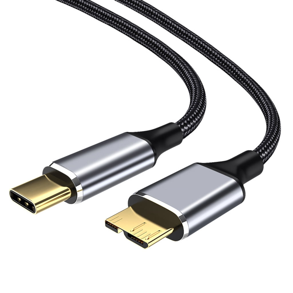 Type C Quick Charge Cable with MicroB Connectors for Various Hard Drive ...