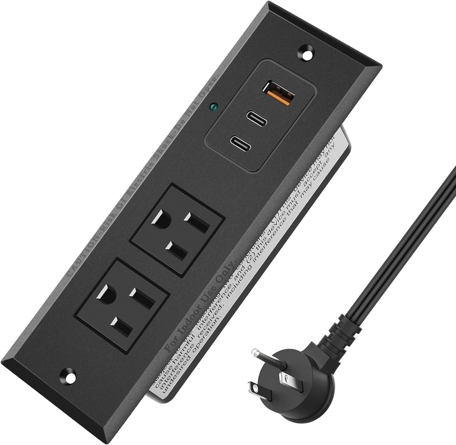 Type-C Recessed Power Socket, 20W PD Fast Charging USB-C QC3.0 3A USB-A ...