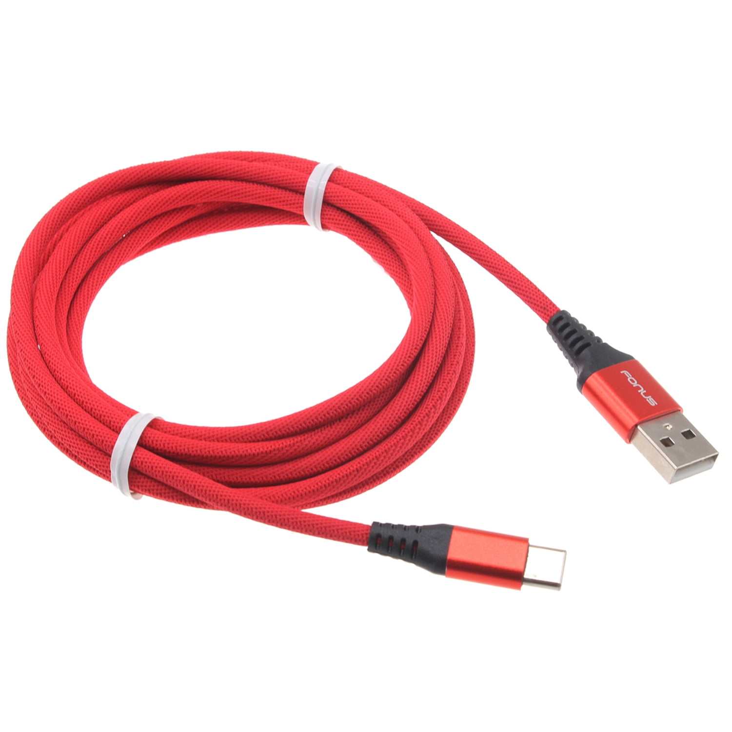 Type-C Red 10ft USB-C Cable for Google Pixel 7/Pro/6a/6/Pro Phones ...